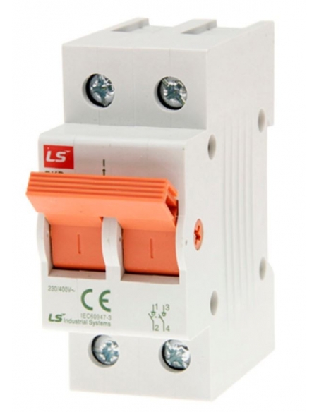 Insulator disconnector 2 poles 125A BKD 2P 125A LS | ADAJUSA