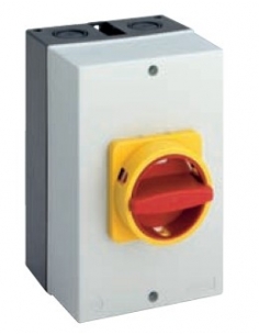 Box with three-phase switch 63A yellow-red Salzer | ADAJUSA | price