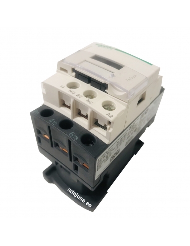 Schneider three-phase 3-pole contactor LC1D12BL 12A 24Vdc | ADAJUSA