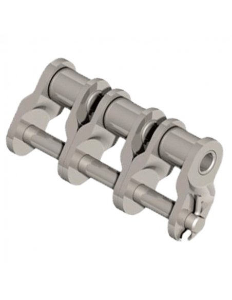 Triple bound in stainless steel for chain rollers triple 12BSS-3 ISO ...