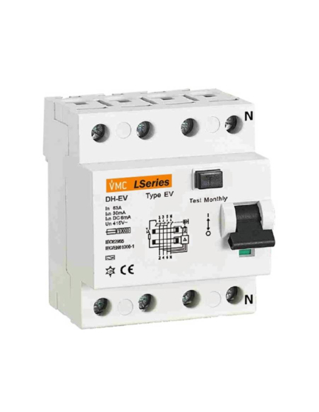 Three-phase Circuit breaker 63A 30mA class A + 6mA DC LSeries | ADAJUSA ...