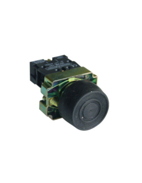 22mm black metal electric push button in rubber XB2-BP21 ADAJUSA