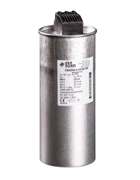 Three-phase power factor capacitor 3x82.5µF 15kvar 440V | ADAJUSA | price