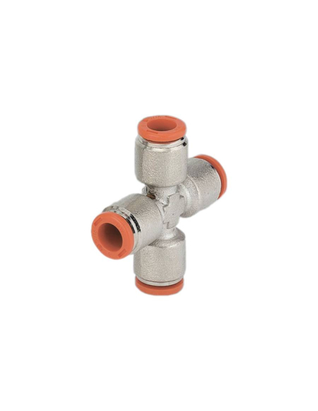 Intermediate cross fitting for 6mm tube - Metal Work | ADAJUSA
