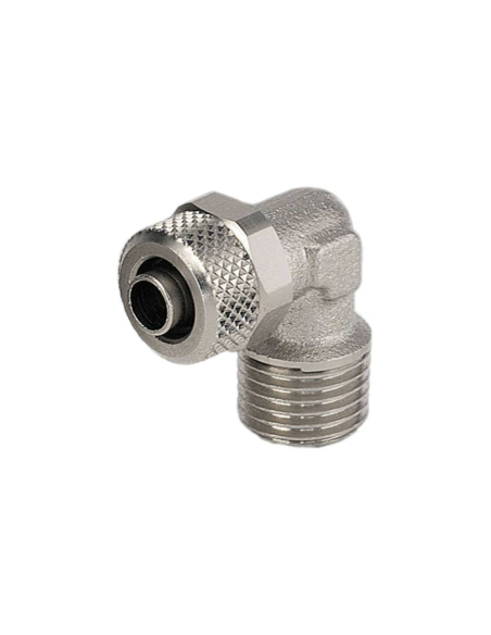 Male conical elbow fitting 1/4 tube 10/8 Series C - Metal Work | ADAJUSA