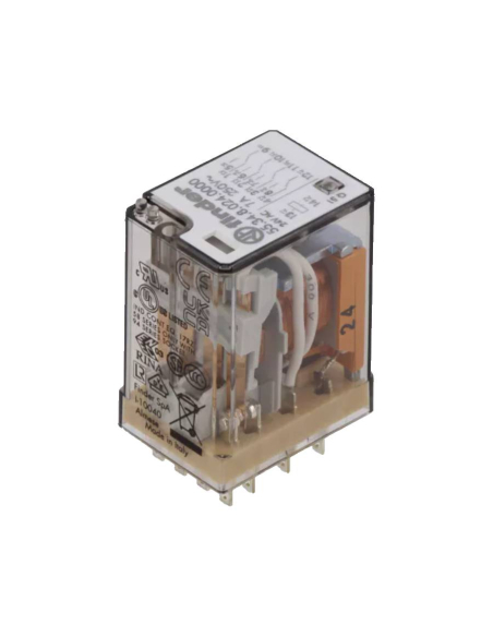 Relay 4 contacts 24Vac 7A series 55 55.34.8.024.0000 FINDER : ADAJUSA ...