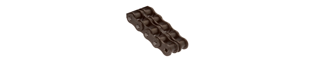 Reinforced double roller chain American standard ASA DIN 8188