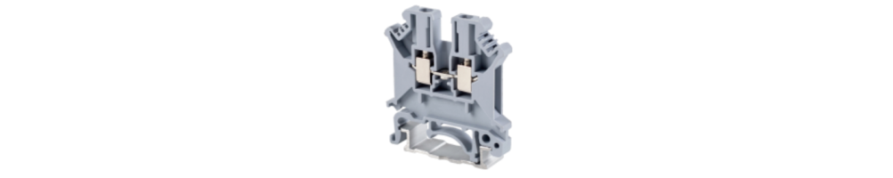 Electrical connection terminal blocks gray phase screw connection ...