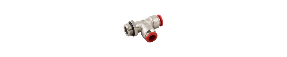 Wide variety of orientable T-fittings with cylindrical lateral male ...