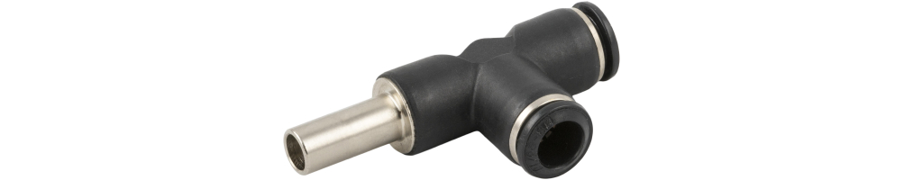 T Fittings instantaneous quick connections with side adapter for ...