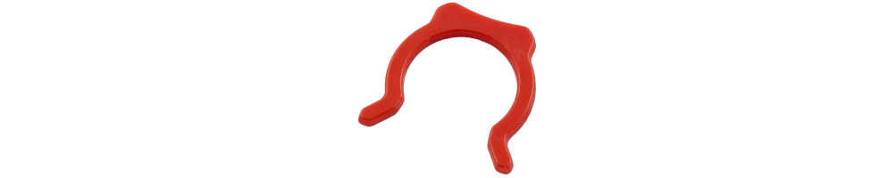 Safety clip for fittings, available in various sizes, device that is ...