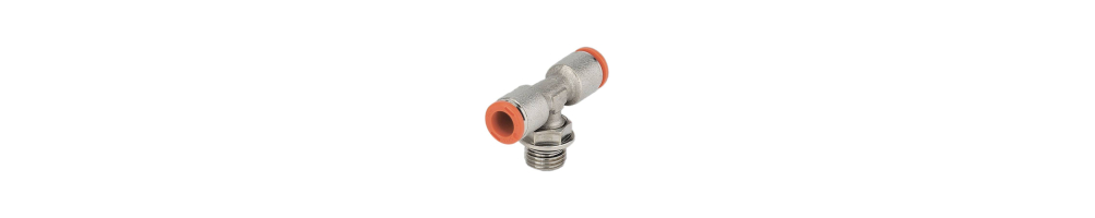 Automatic brass swivel male cylindrical center T Fittings for mm pipes ...