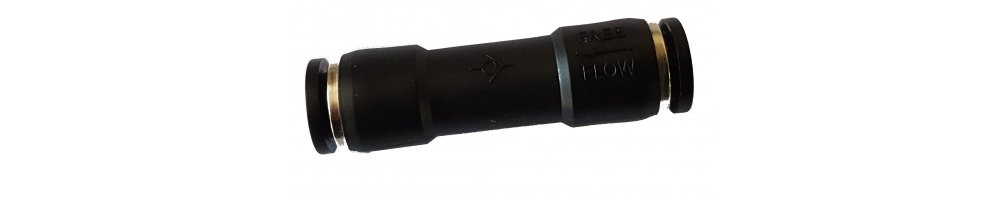 Valves in anti-return and retention polyamide for pneumatic and | ADAJUSA