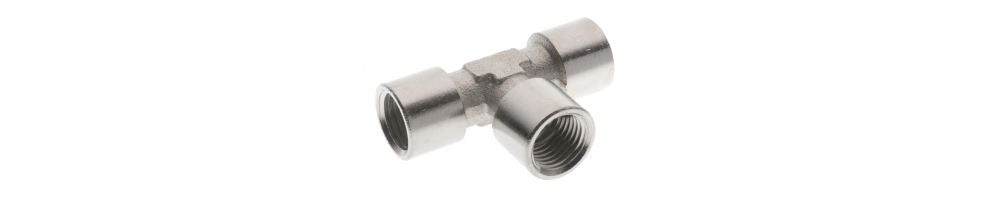 Hydraulic metallic T-fittings chrome-plated brass | ADAJUSA